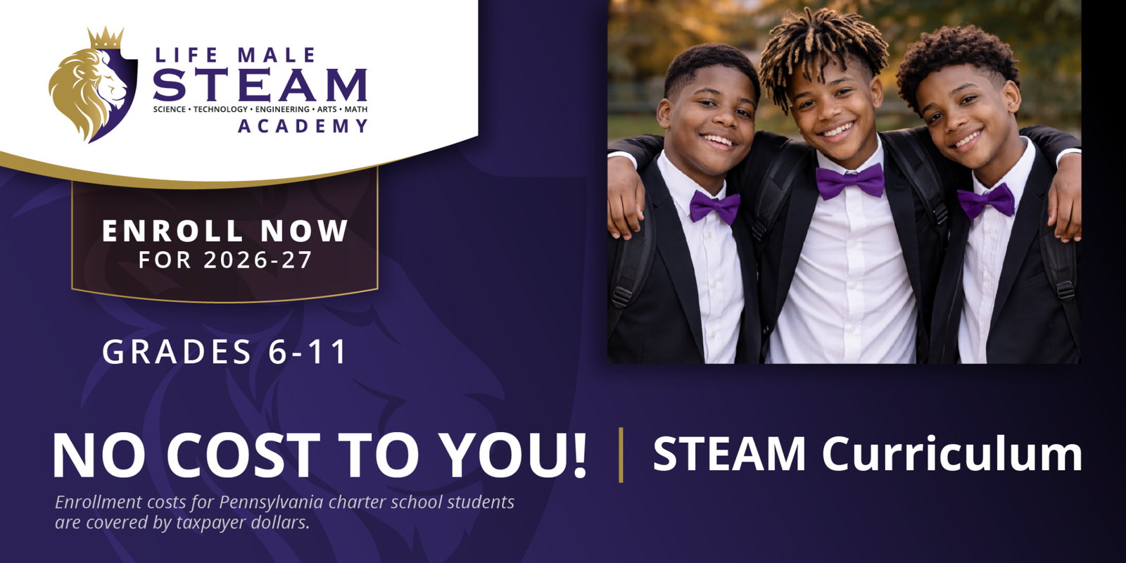 LIFE Male STEAM Academy – Grades 6-11 | Preparing Scholars for College ...